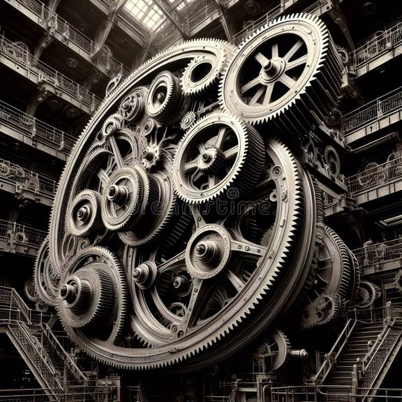 Impossible Machine Complexity Stock Illustration - Illustration of ...