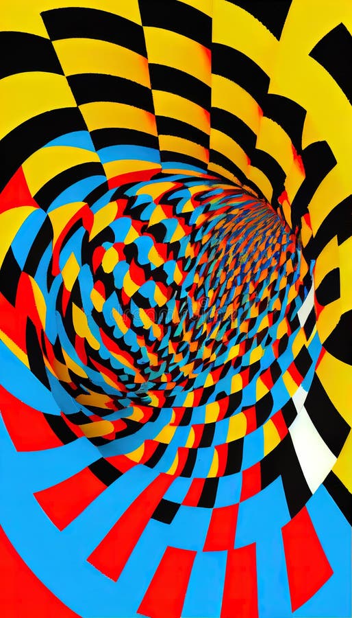 Impossible Modern Geometric Background. AI Generated Stock Illustration ...