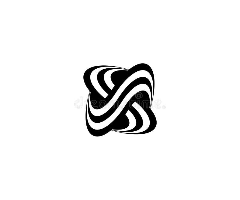 Impossible Optical Space X Orbit Logo Design with White Background ...