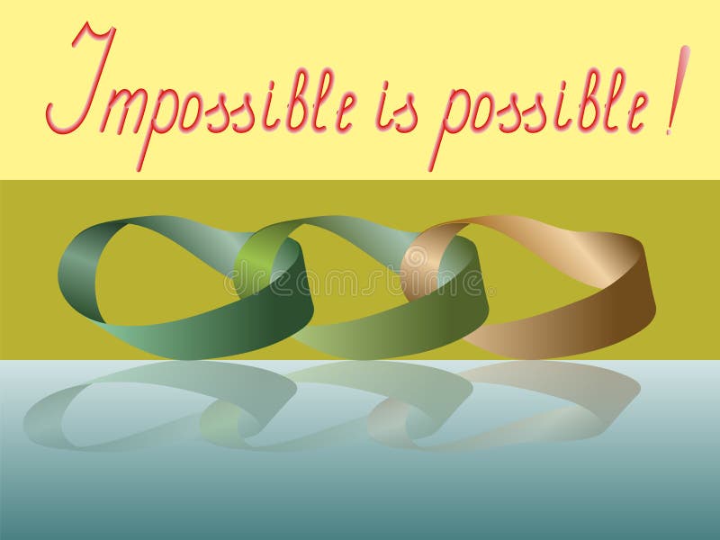 The impossible is possible stock vector. Illustration of challenge ...