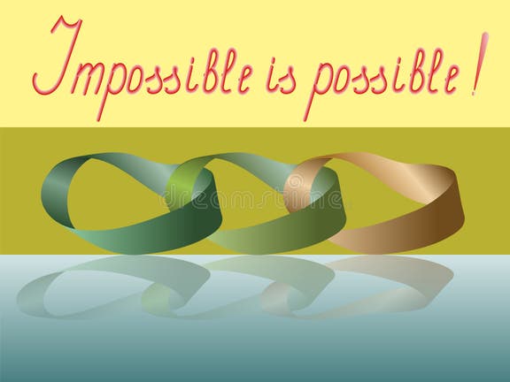 The impossible is possible stock vector. Illustration of challenge ...