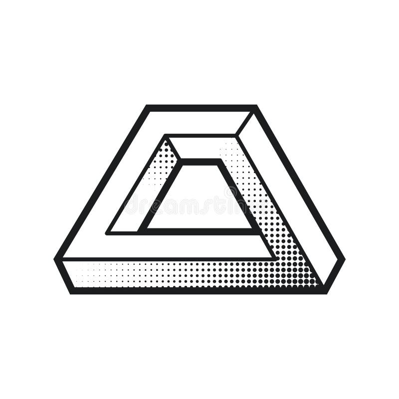 Impossible Shape Optical Illusion Web Design Element Stock Vector Illustration Of Circle