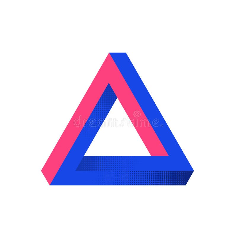 Impossible Shape Optical Illusion Web Design Element Stock Vector Illustration Of Element