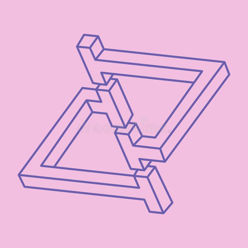 Impossible Shapes. Sacred Geometry. Optical Illusion Pattern. Abstract ...