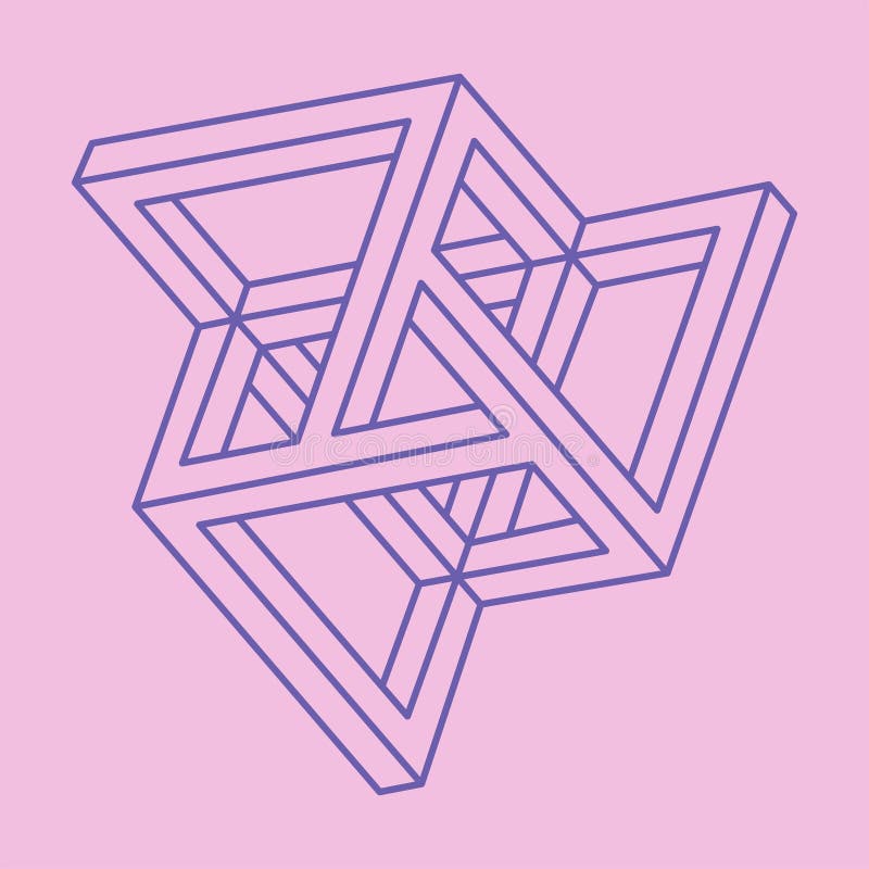 Impossible Shapes Vector. Optical Illusion. Optical Art Pattern ...