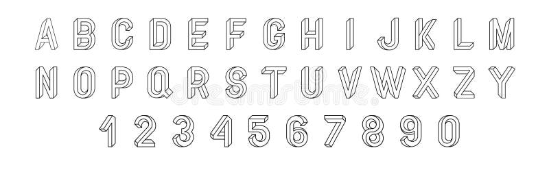 Impossible Shapes Font. Paradox Shape Font Design, Alphabet Letters and ... Impossible Shapes Font. Paradox Shape Font Design, Alphabet Letters and ...