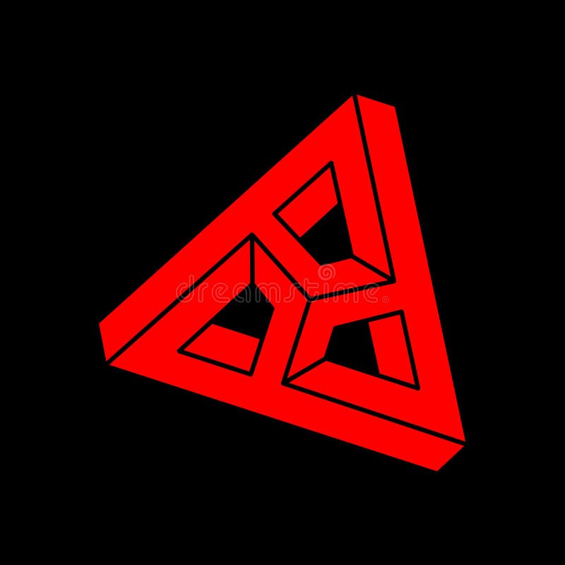 Impossible Shapes. Optical Illusion Logo. Abstract Eternal Geometric ...