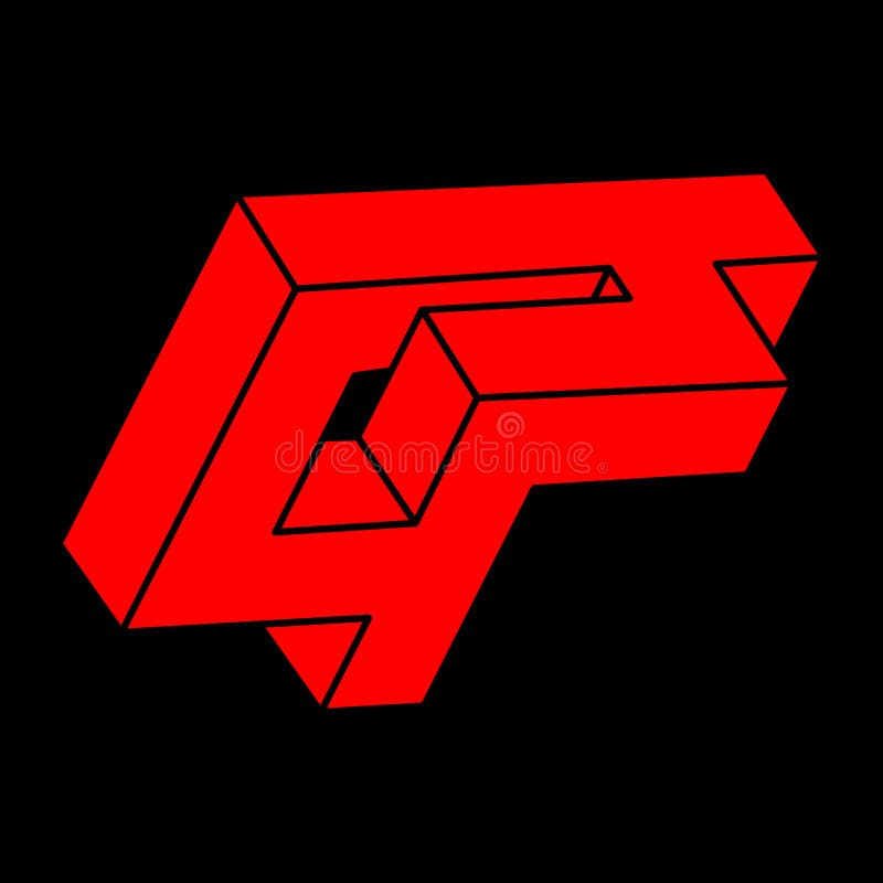 Impossible Shapes. Sacred Geometry Figure. Optical Illusion. Abstract ...