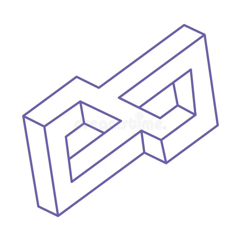 Impossible Shapes. Sacred Geometry Figures. Optical Illusion. Abstract ...