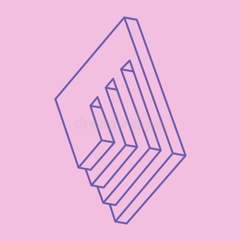 Impossible Shapes. Sacred Geometry. Optical Illusion. Abstract Eternal ...