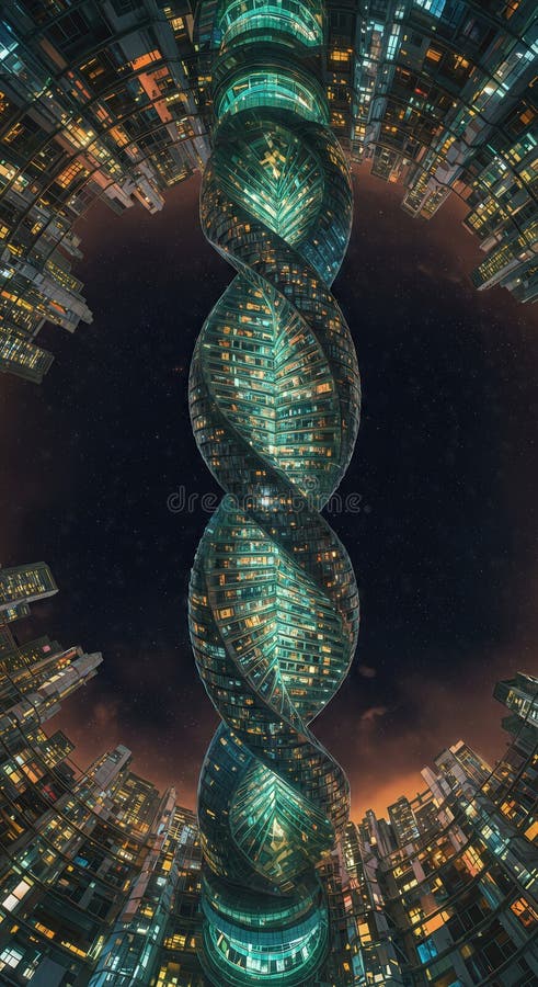 Impossible Skyscraper Building Twisted DNA Double Helix Architecture ...