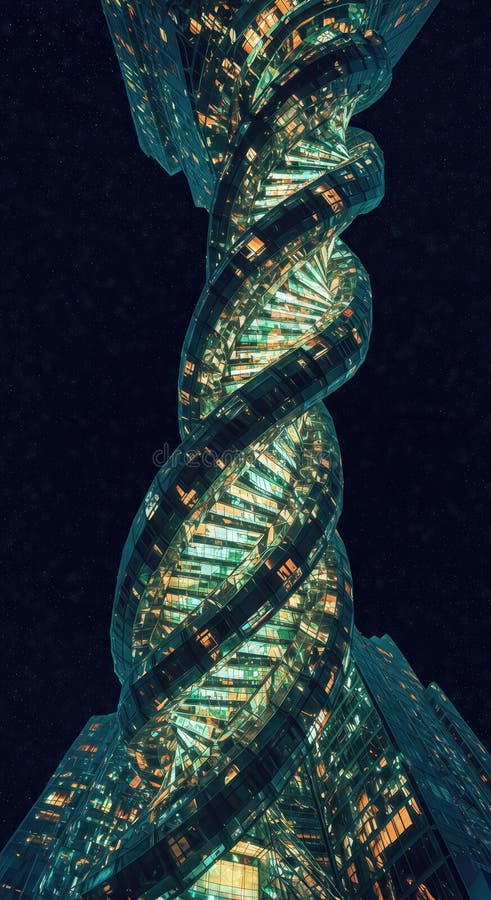 Impossible Skyscraper Building Twisted DNA Double Helix Architecture ...