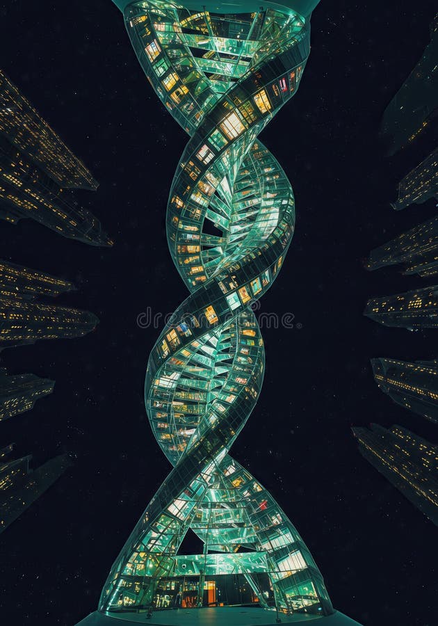 Impossible Skyscraper Building Twisted DNA Double Helix Architecture ...