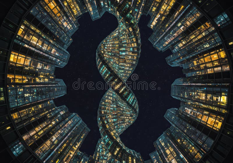 Impossible Skyscraper Building Twisted DNA Double Helix Architecture ...