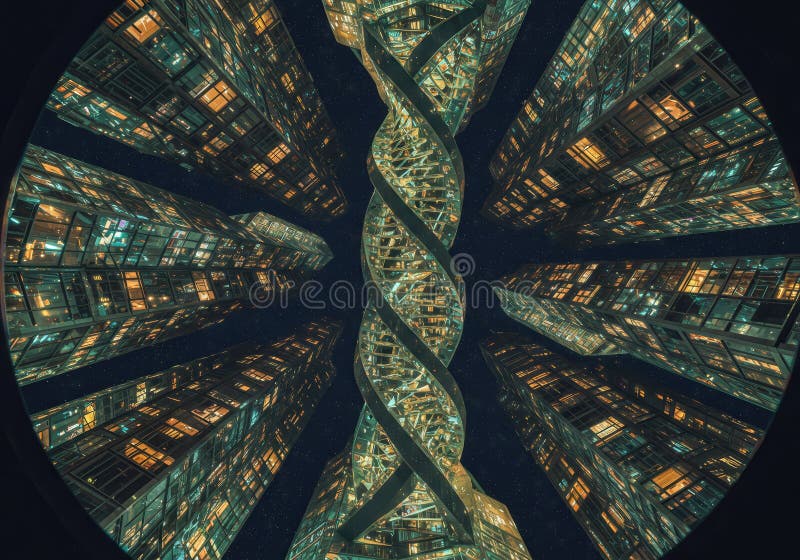Impossible Skyscraper Building Twisted DNA Double Helix Architecture ...