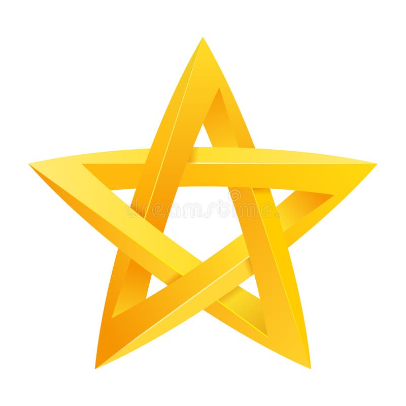Impossible Star 3D for Your Project. Icon or Logo Stock Vector ...