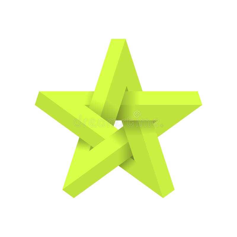 Impossible Star. Vector Illustrstion Stock Vector - Illustration of ...