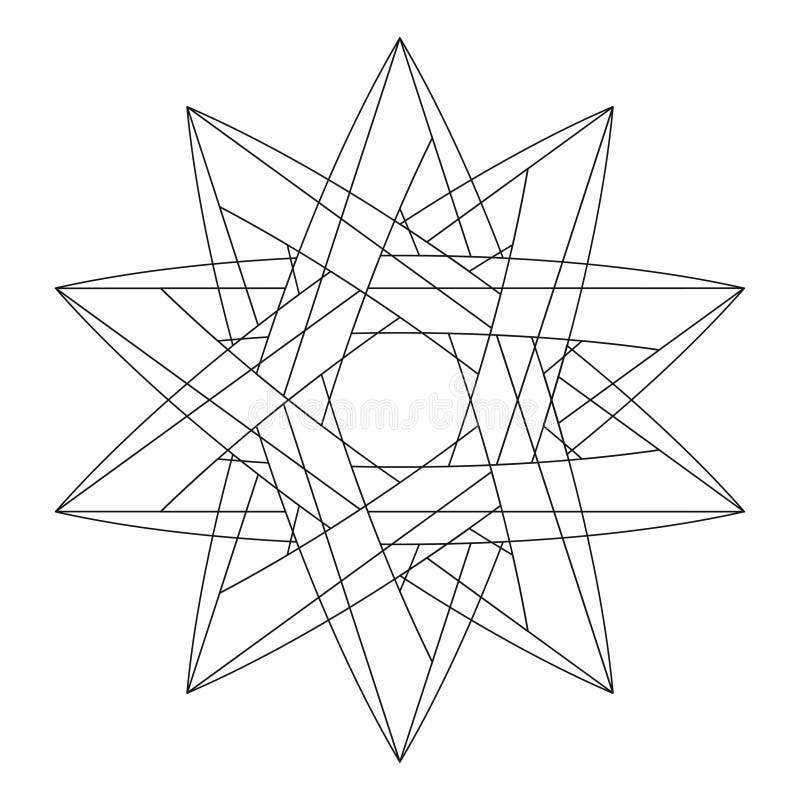 Impossible Star for Your Project. Icon or Logo Stock Illustration ...