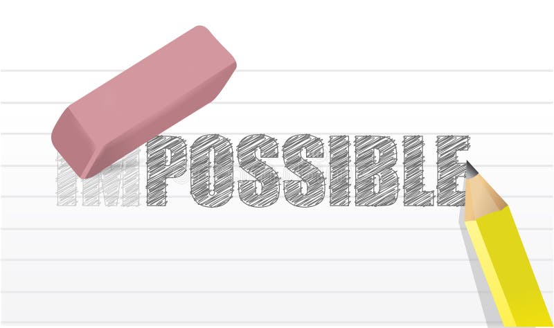 Impossible To Possible Concept Illustration Design Stock Illustration ...