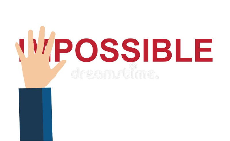 From Impossible To Possible Concept, Vector Stock Vector - Illustration ...