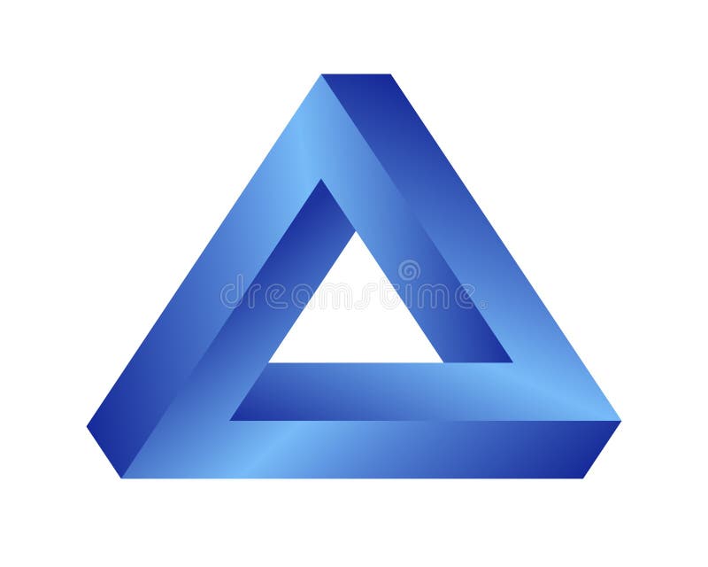 Impossible Triangle. Eternal Figure Stock Illustration - Illustration ...