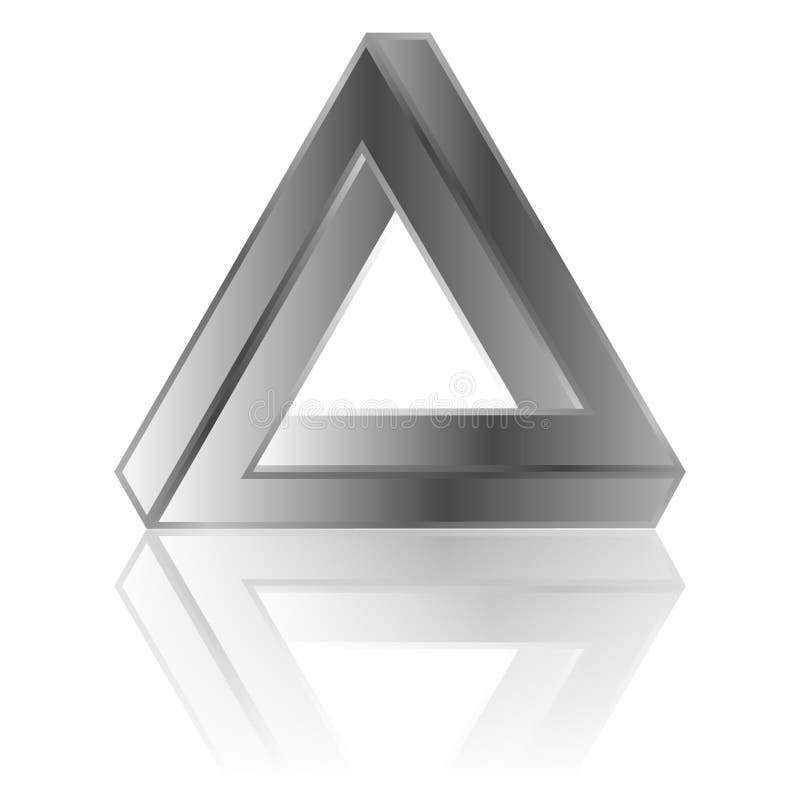 Impossible Triangle Shape. Optical Illusion Paradox. Outline of Endless ... Impossible Triangle Shape. Optical Illusion Paradox. Outline of Endless ...