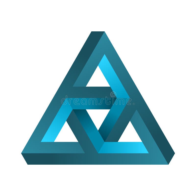 Impossible Triangle Shape. Optical Illusion Paradox. Outline of Endless ... Impossible Triangle Shape. Optical Illusion Paradox. Outline of Endless ...