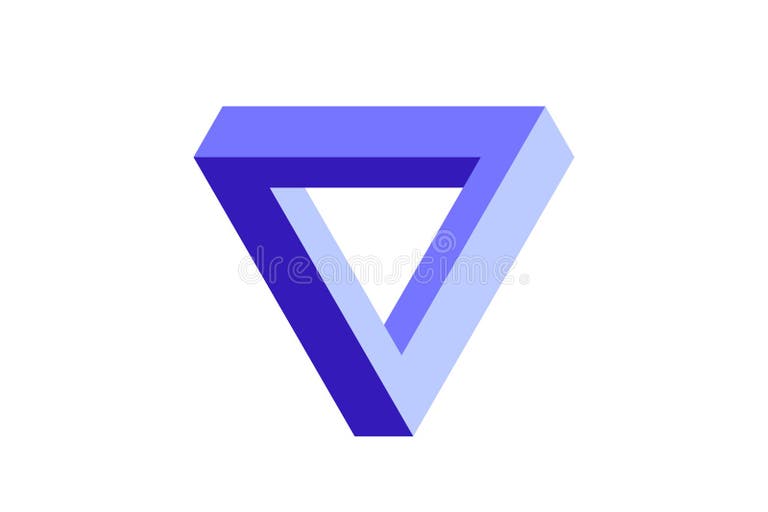 Infinite Impossible Loop Triangle Blue Stock Illustrations – 36 Infinite Impossible Loop ...