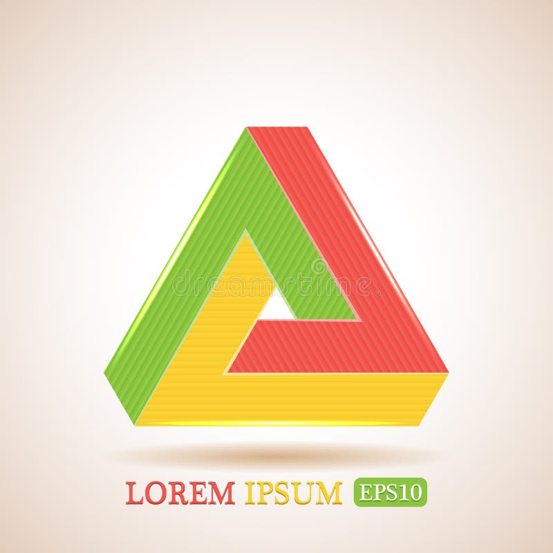 Impossible Triangle Vector Illustration Stock Vector - Illustration of ... Impossible Triangle Vector Illustration Stock Vector - Illustration of ...