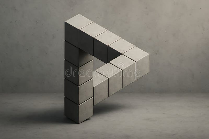An Impossible Triangular Geometric Structure Composed of Cuboids in a ...