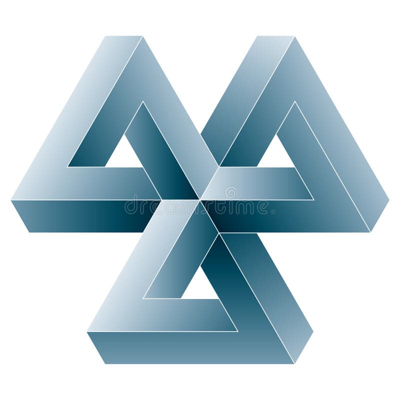 Impossible Triangular Icon. Stock Vector - Illustration of magic ...