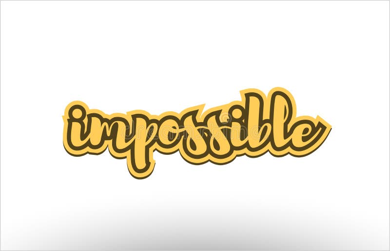 Impossible Letters Stock Illustrations – 477 Impossible Letters Stock ...