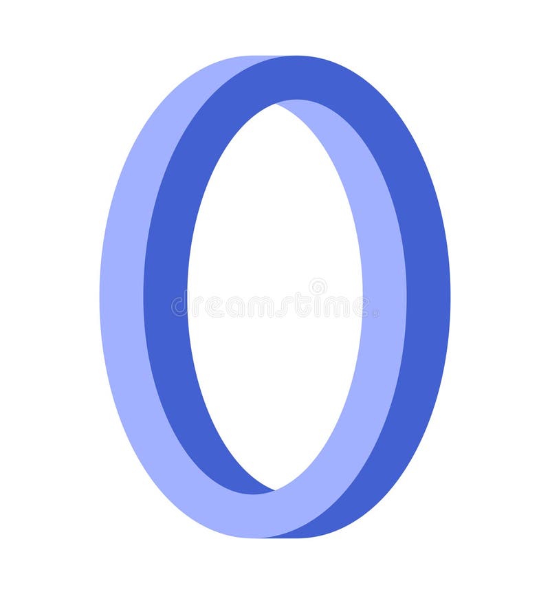 Impossible Zero 0 Logo Icon Stock Vector - Illustration of zero ...