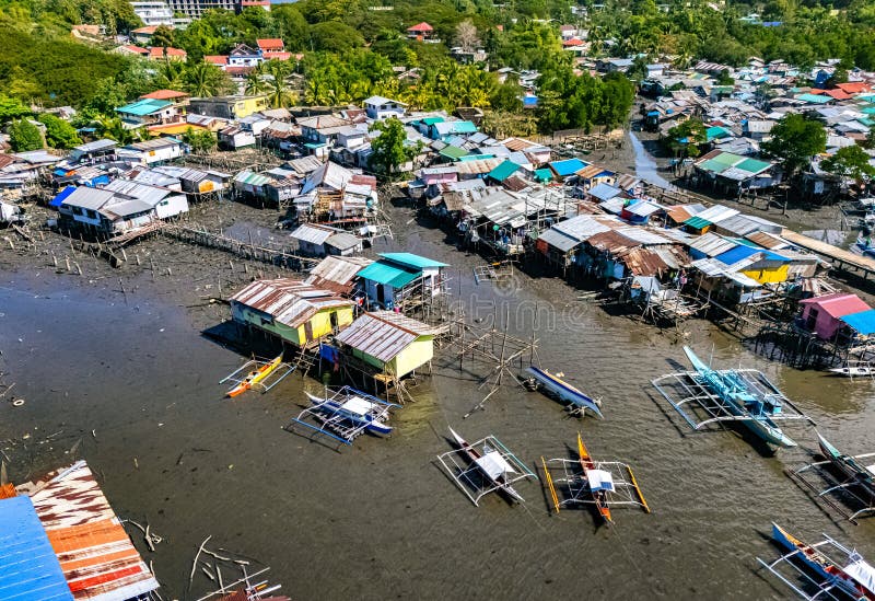 Impoverished District of Coron Town, Palawan, Philippines Stock Image ...
