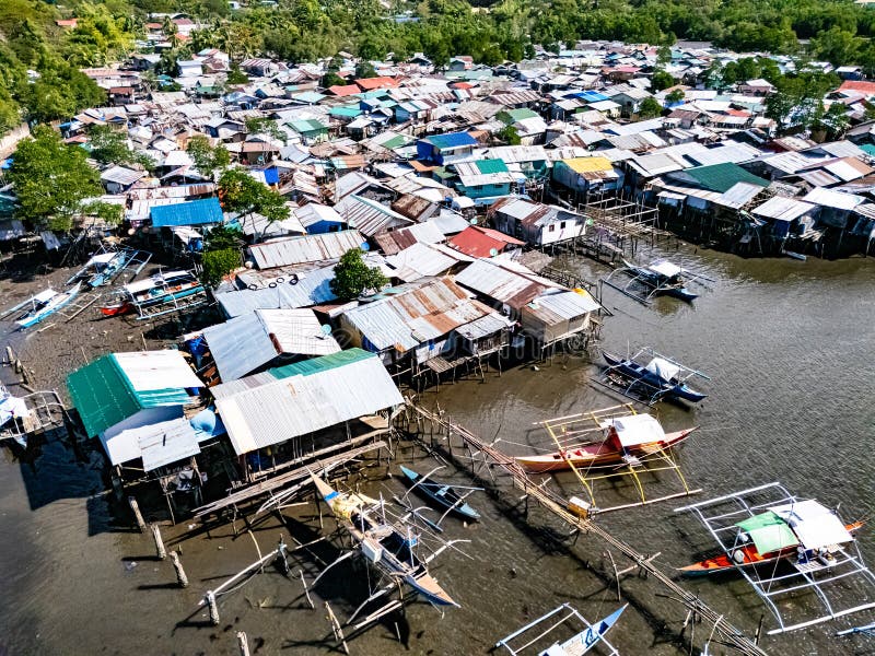 Impoverished District of Coron Town, Palawan, Philippines Stock Photo ...