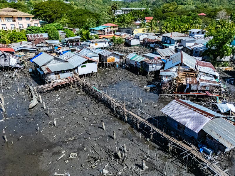 Impoverished District of Coron Town, Palawan, Philippines Stock Image ...