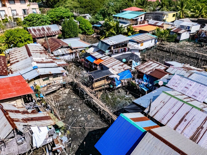 Impoverished District of Coron Town, Palawan, Philippines Stock Image ...