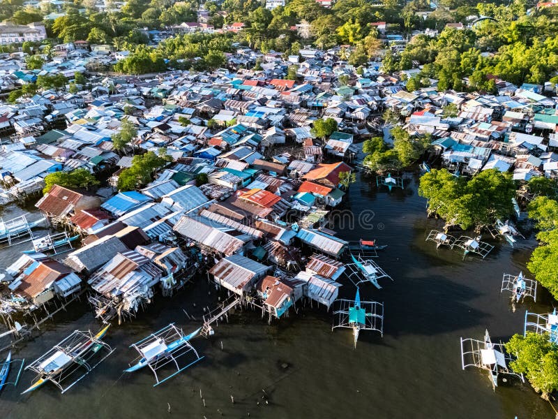 Impoverished District of Coron Town, Palawan, Philippines Stock Photo ...