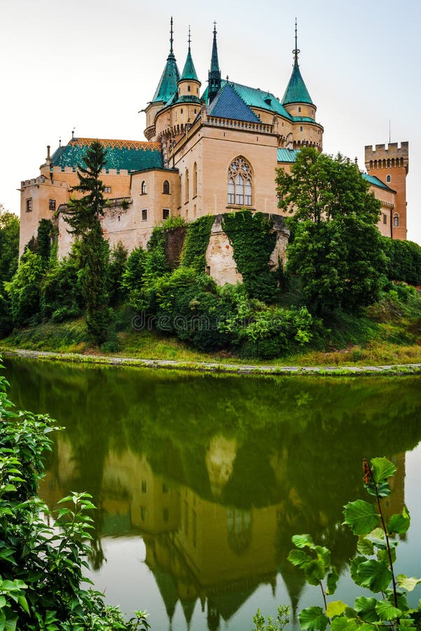 Impregnable castle Bojnice stock image. Image of slovakia - 197340583
