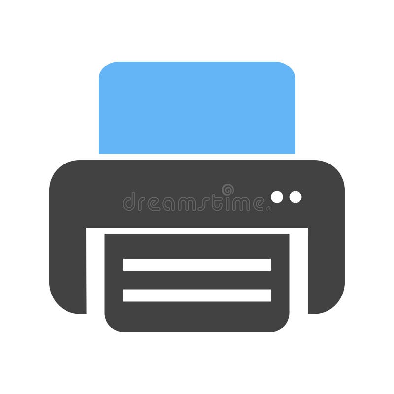 Impresora I Icon ilustración del vector. Ilustración de carrete - 110991174