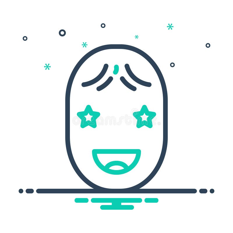 Mix Icon for Impressed, Happy and Dominance Stock Vector - Illustration ...