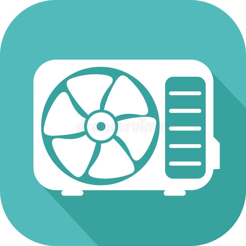 Heat Pump and Air Conditioner Icon Stock Vector - Illustration of ...