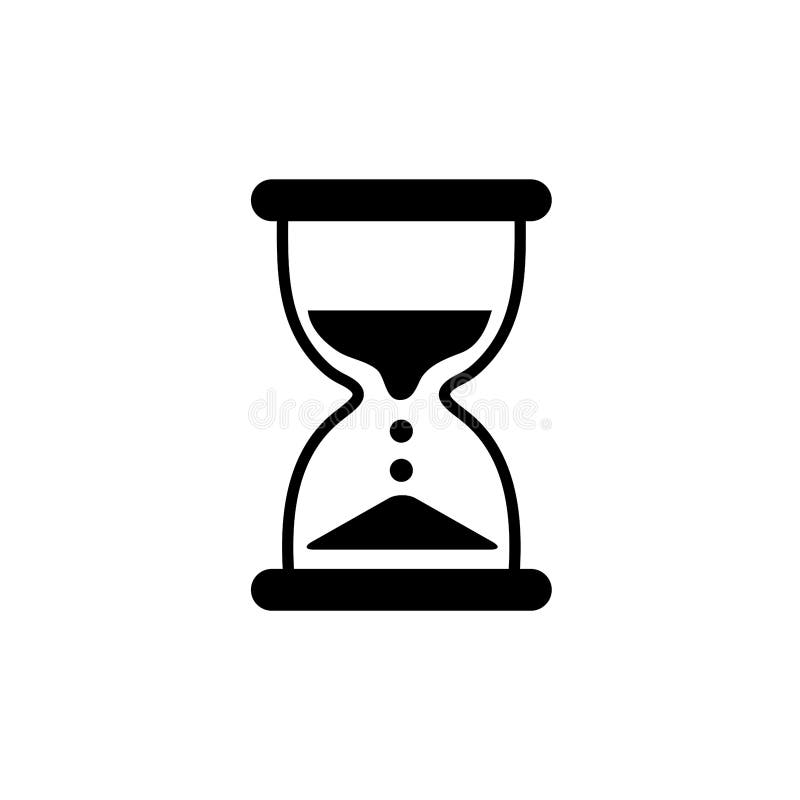 Time Passing Hourglass Icon Minimalist Symbol Stock Vector ...