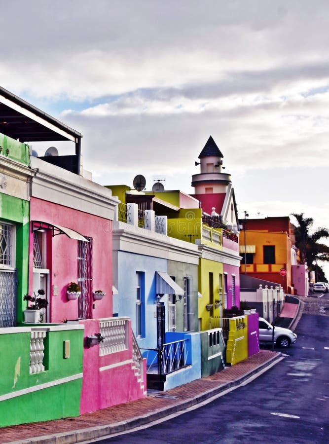 The Bo Kaap in Cape Town South Africa Stock Photo - Image of view, town ...