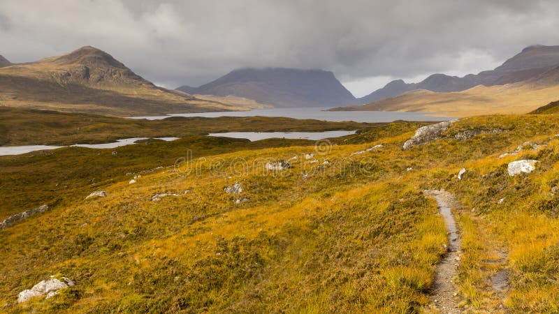 A path through the hills stock image. Image of hike - 129756795