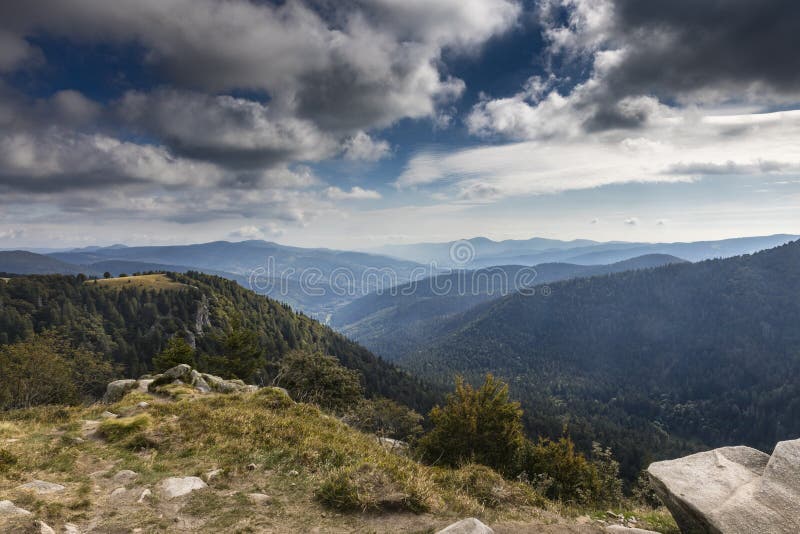 Hiking GR5 through the Vosges Stock Photo - Image of france, nature ...