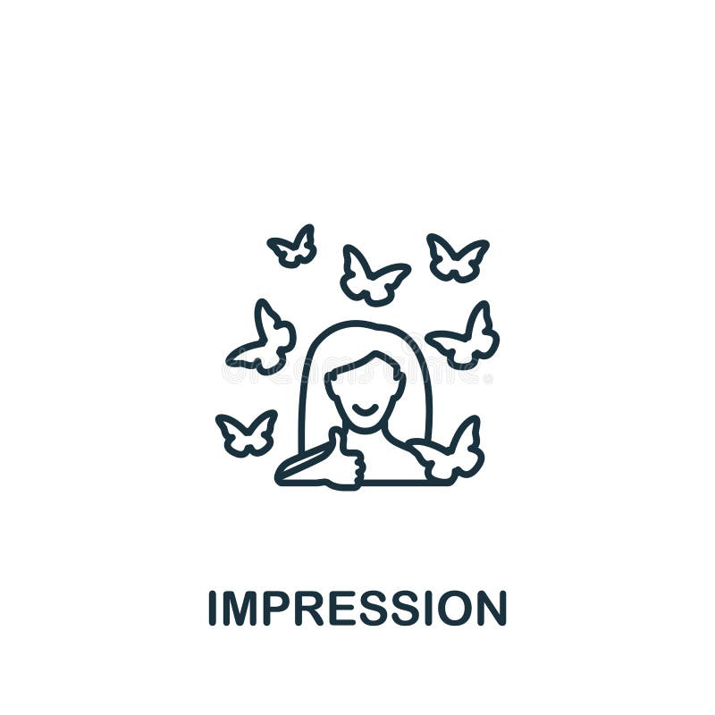 Impression Icon. Line Simple Icon for Templates, Web Design and ...