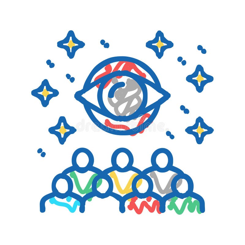 Impression Management Icon Doodle Illustration Stock Illustration ...