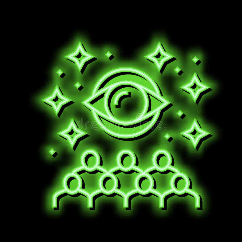 Impression Management Neon Glow Icon Illustration Stock Vector ...