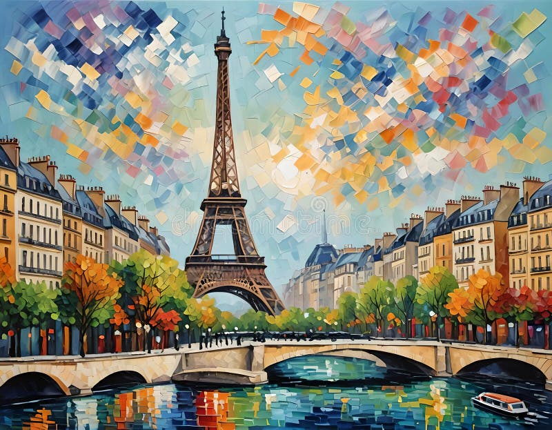 Impression of Paris stock illustration. Illustration of arch - 322531879